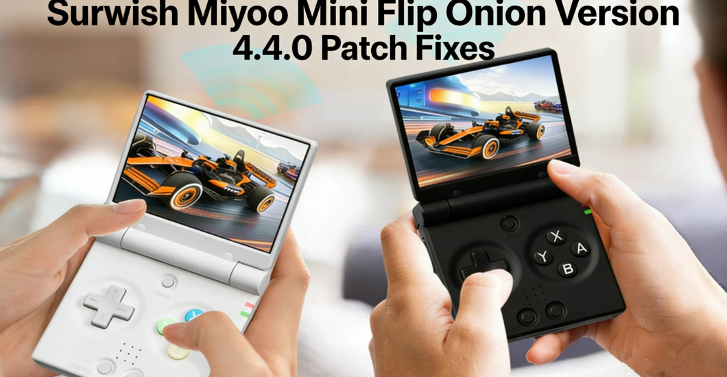 Surwish Miyoo Mini Flip Onion Version 4.4.0 Patch Fixes | Mechdiy