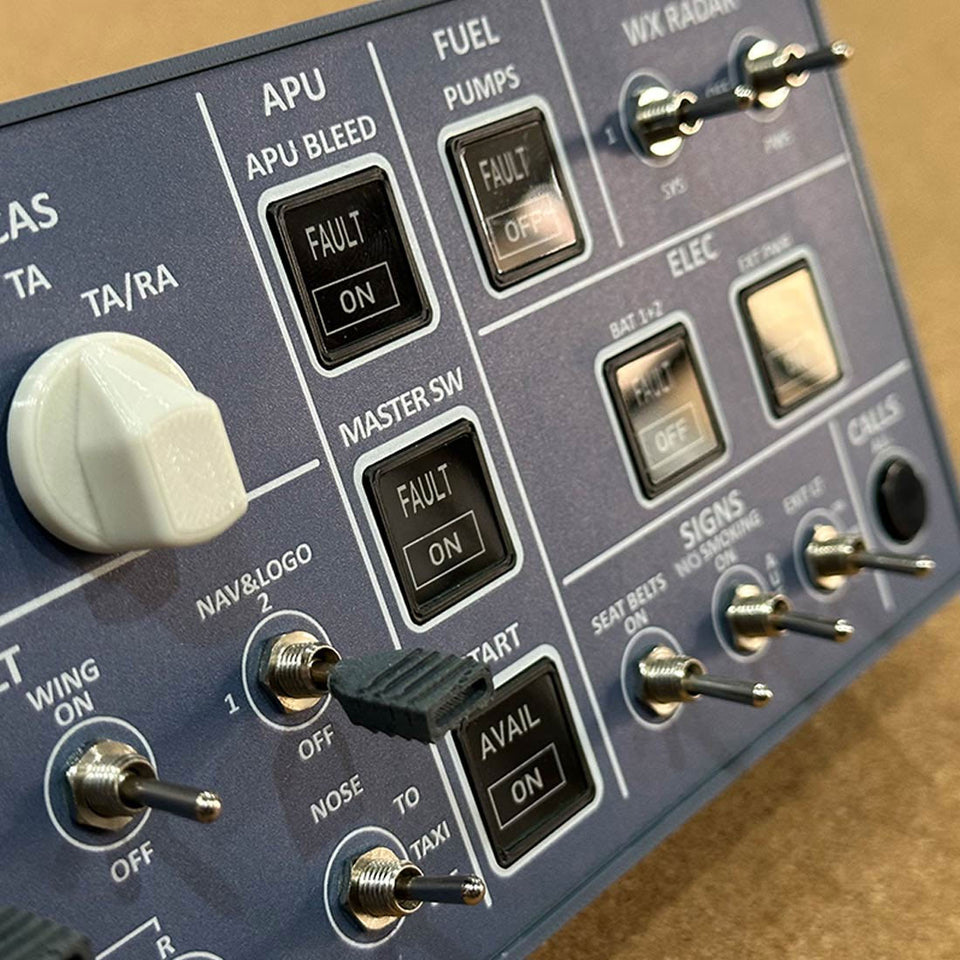 Rowsfire A102 A350/A320 mini Light Overhead Panel (OVH) for MSFS 2020/ ...