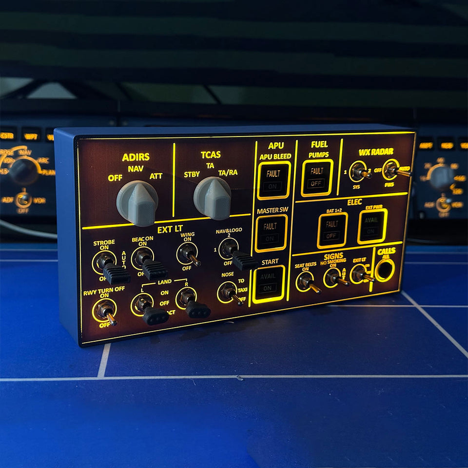 Rowsfire A102 A350/A320 mini Light Overhead Panel (OVH) for MSFS 2020/ ...
