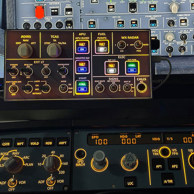 Rowsfire A102 A350/A320 mini Light Overhead Panel (OVH) for MSFS 2020/ ...