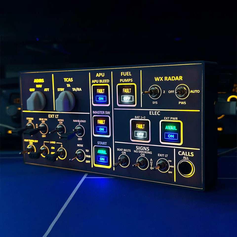 Rowsfire A102 A350/A320 mini Light Overhead Panel (OVH) for MSFS 2020/ ...