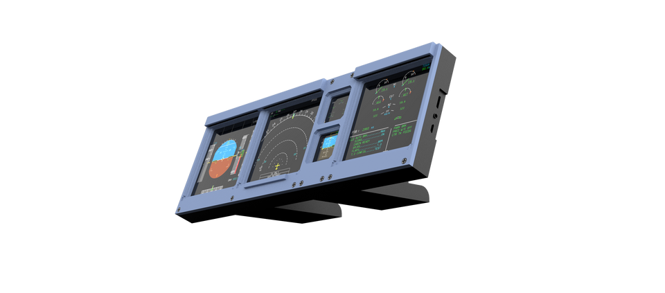Hoowalt D106 A320/A350/A380 PFD-ND-ECAM-E/WD 4-in-1-Display for MSFS ...