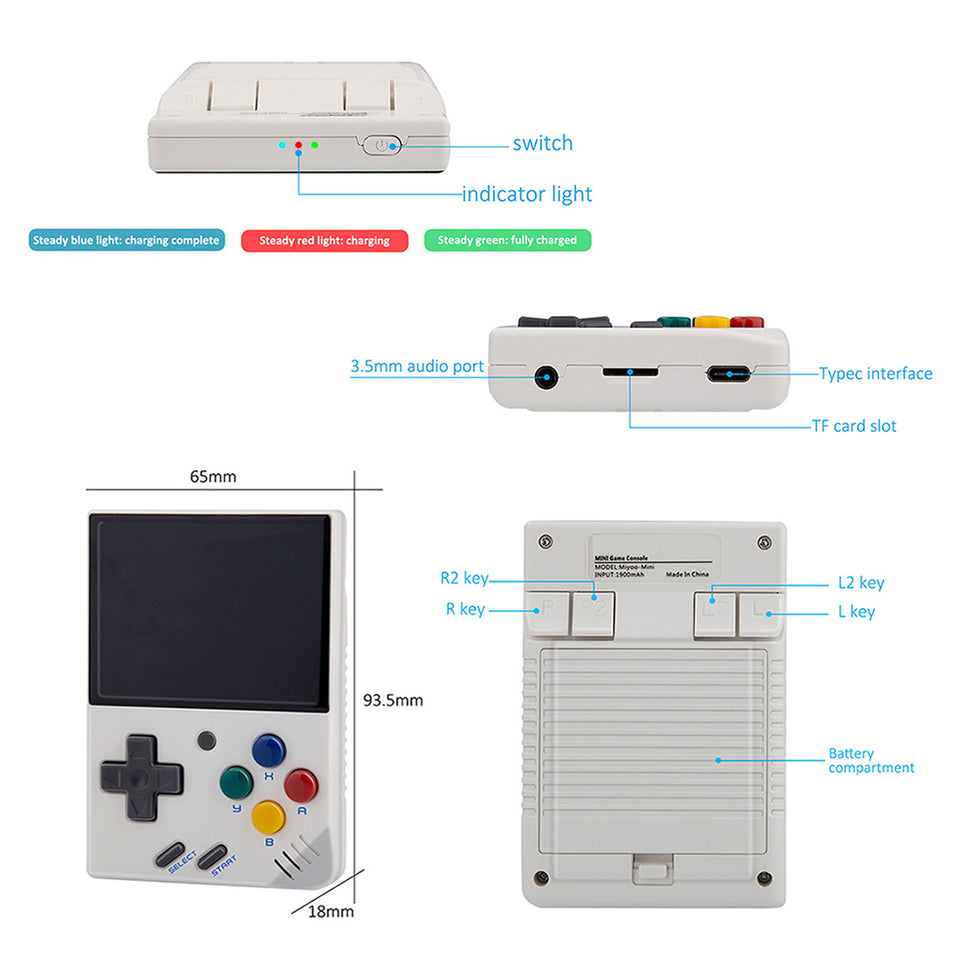 Miyoo Mini V4 Retro Handheld Game Console | Mechdiy
